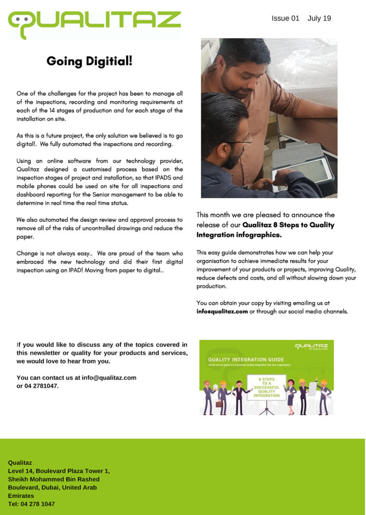 Newsletter July 2019 - Qualitaz